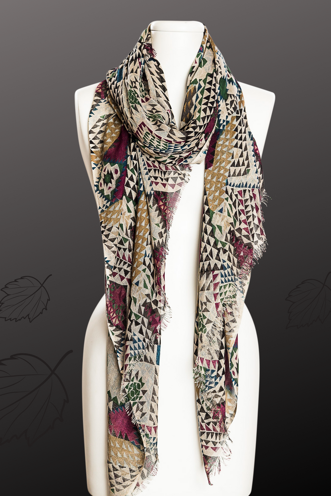 Diamond Print Scarf (SE-9548) – Vivante By VSA