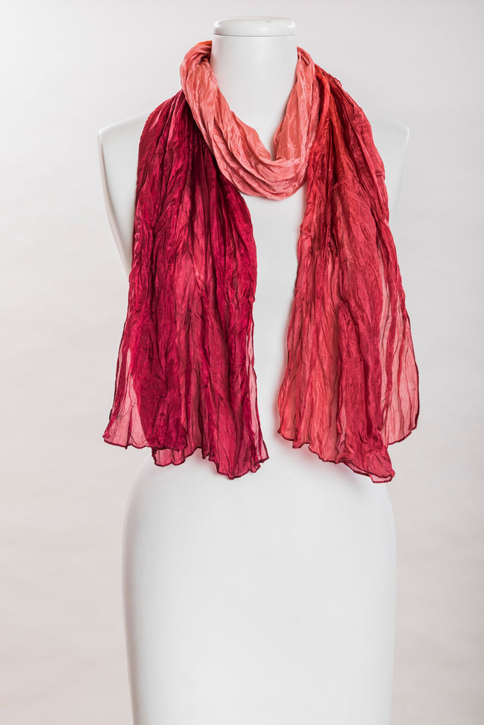 Horizontal Panels Shaded Silk Scarf (SE-0187) – Vivante By VSA